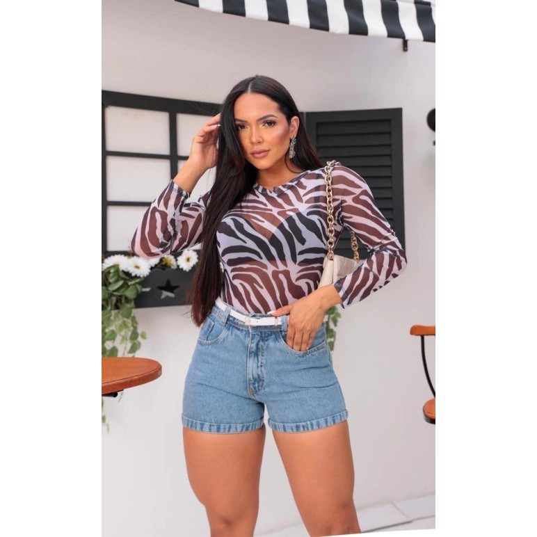 Shorts Jeans Mom Marrice | Shopee Brasil