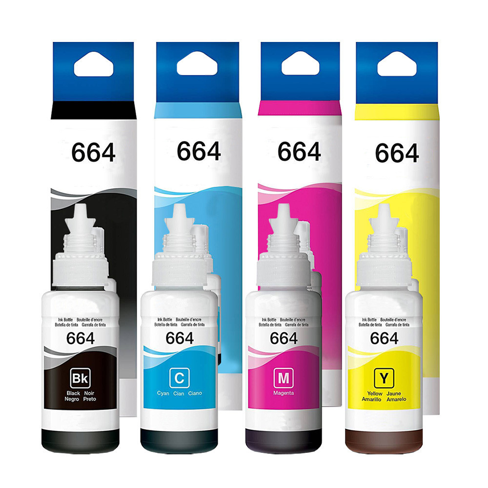 Kit 4 Tintas T664 L395 L380 L375 L220 L455 Origin | Shopee Brasil