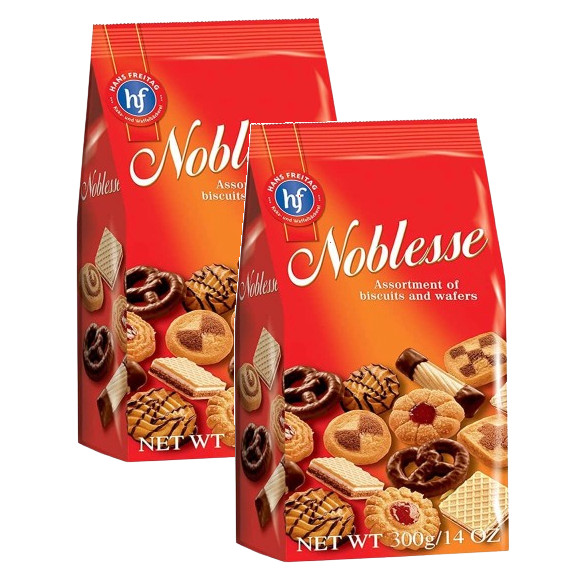 2 Biscoito Wafer e Doces Sortidos Noblesse Hans Freitag 300g | Shopee ...