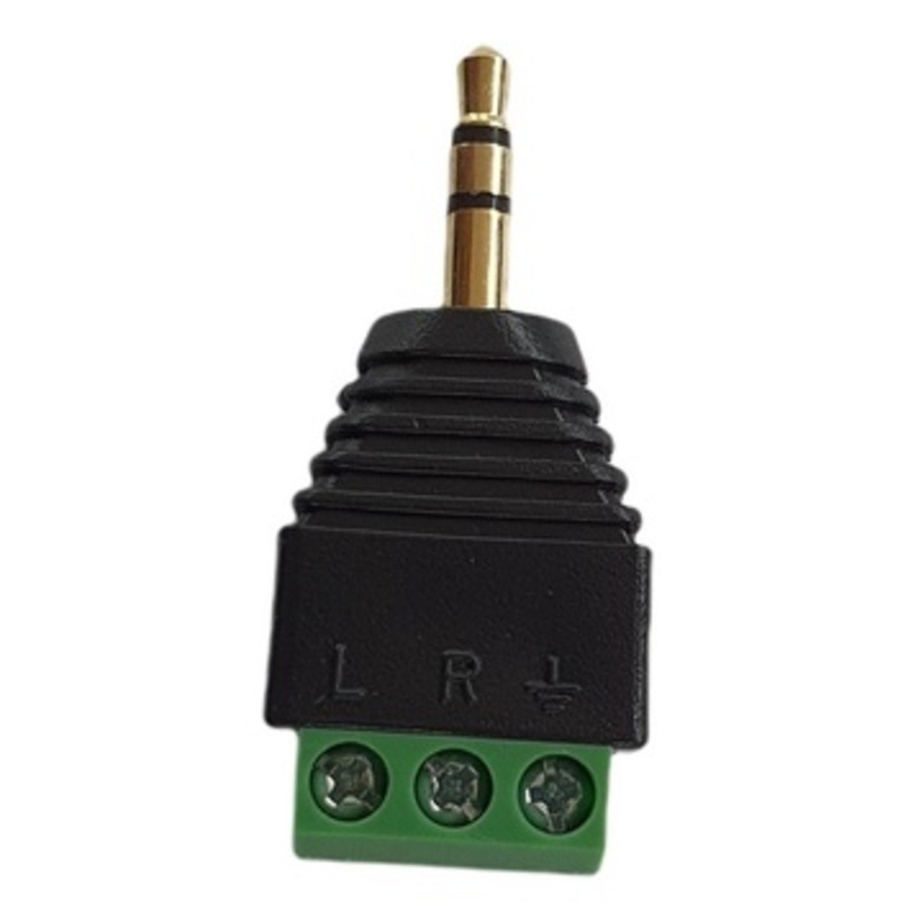 Conector P2 Parafusada 3 Via | Shopee Brasil