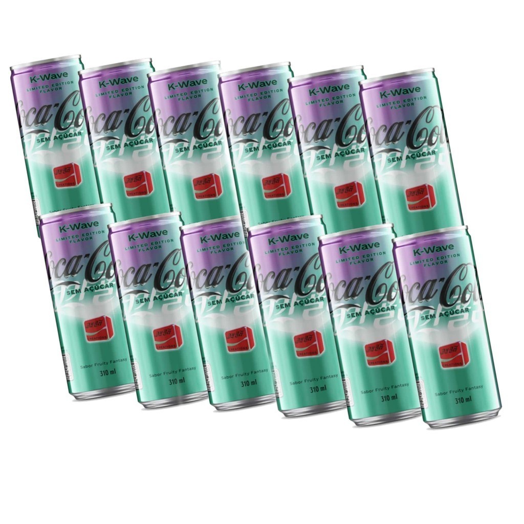 Kit c/12un Coca Cola K Wave lata 310ml Edição Limitada Kpop Sem ...