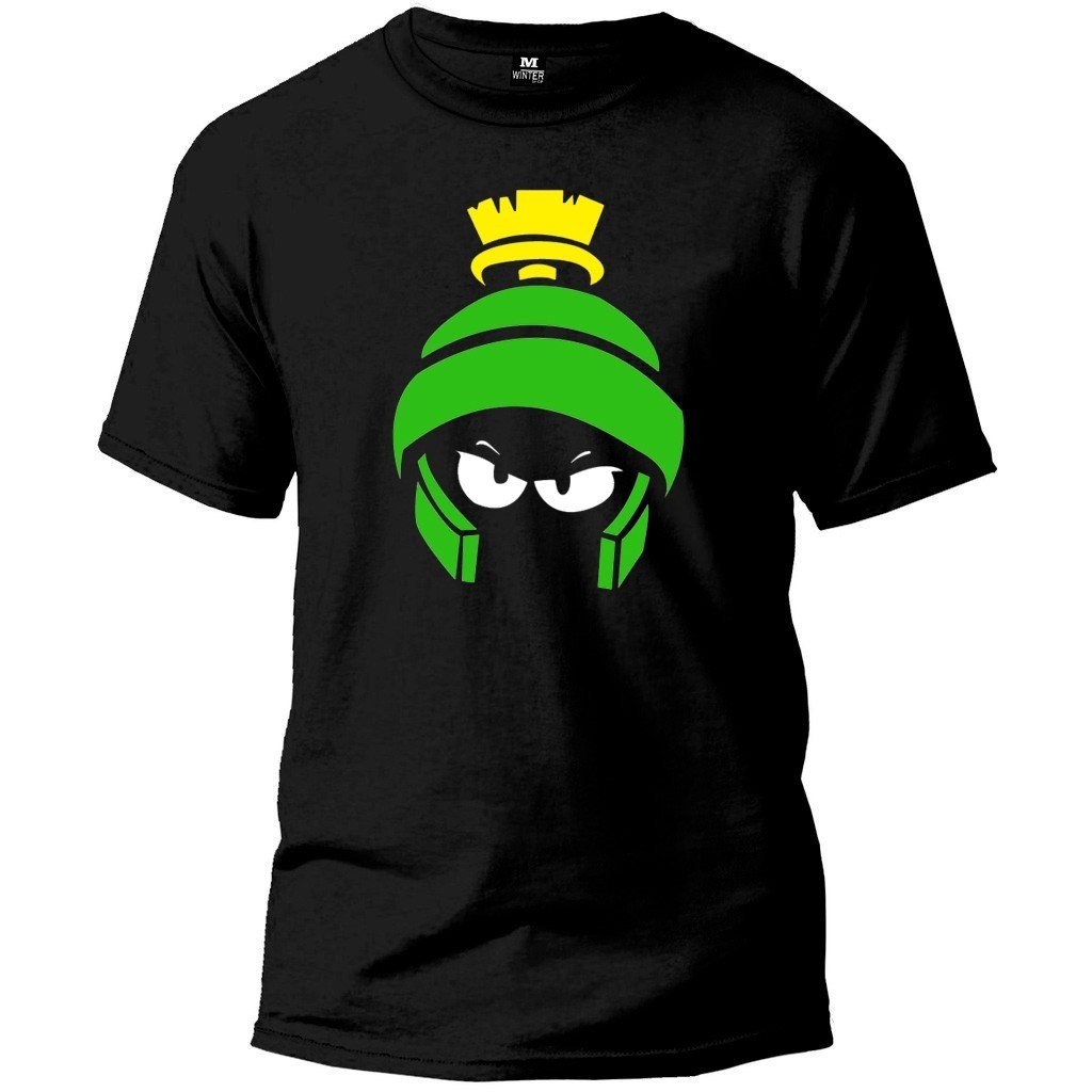 Camiseta Unissex Desenho Marvin de Marte Malha 100% Algodão Novidade ...