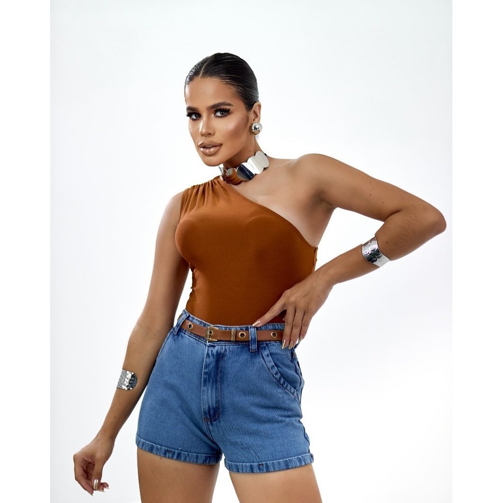 Shorts Mom Marrice | Shopee Brasil