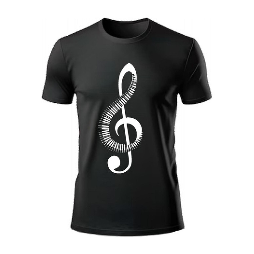 Camiseta Camisa Nota Musical Piano | Shopee Brasil