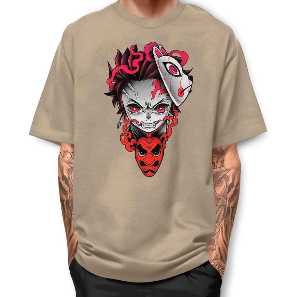 Camiseta Basica Tanjiro Fox 100% Algodao Camisa | Shopee Brasil