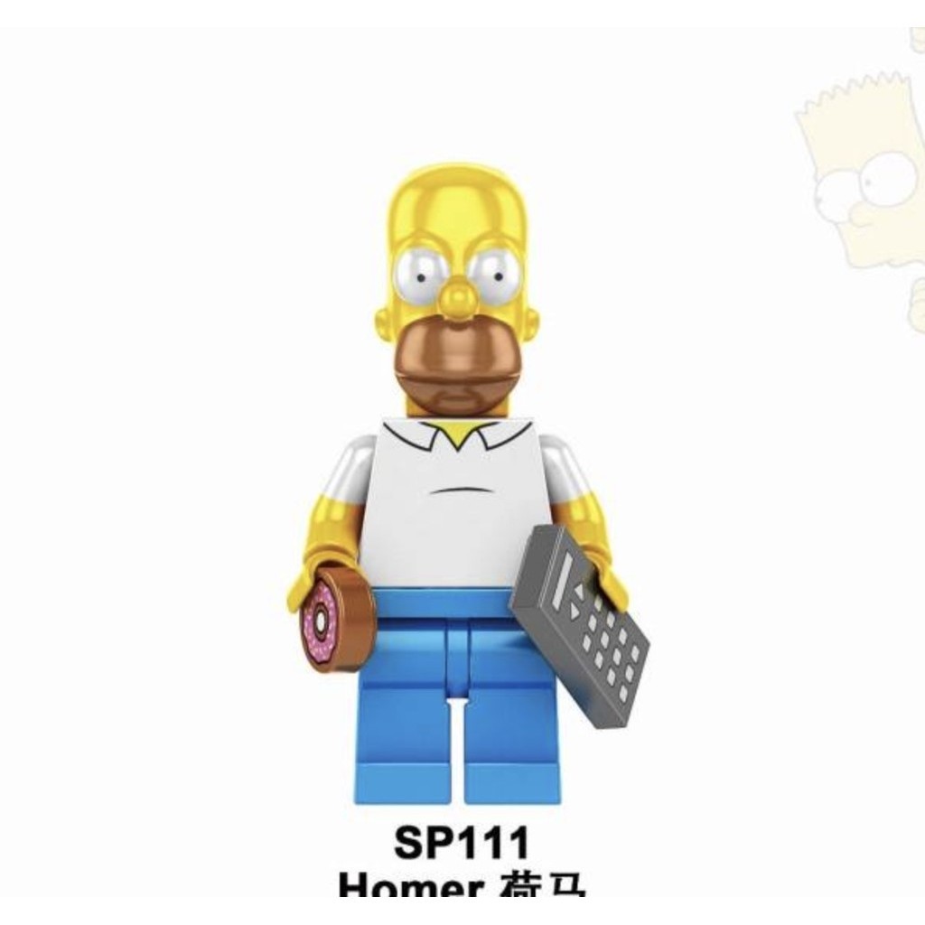 Homer - Os Simpsons - Minifigura De Montar | Shopee Brasil