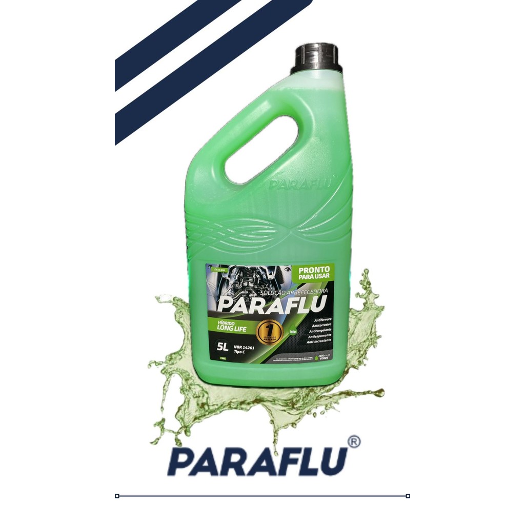 PARAFLU 3030 ADITIVO PRONTO USO HIBRIDO LONG LIFE VERDE 5L | Shopee Brasil