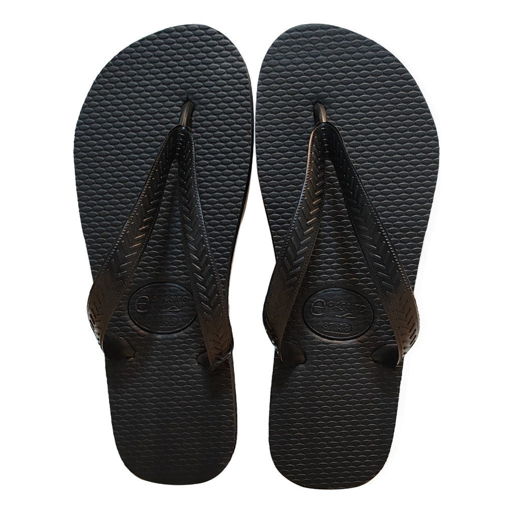 Chinelo Tradicional Tira Preta 70% Borracha 14mm | Shopee Brasil