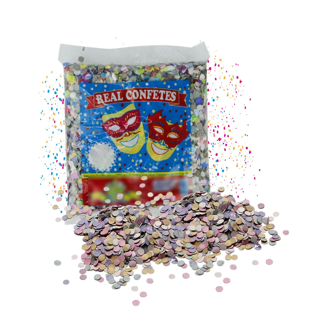 Confetes Carnaval Colorido Festa Brincadeiras Eventos Folia | Shopee Brasil