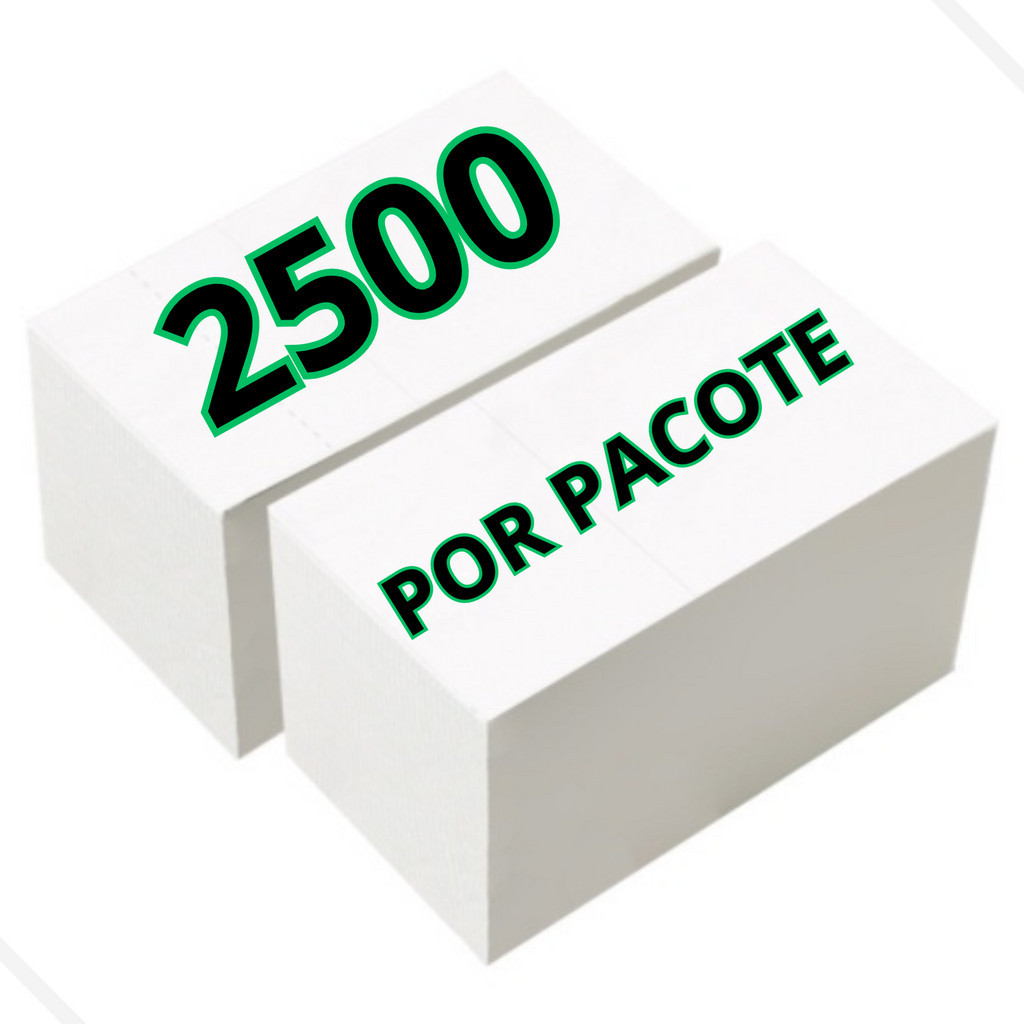 Etiquetas Para Impressora Bloco 2500 Folhas Resma S/ Ribbon | Shopee Brasil