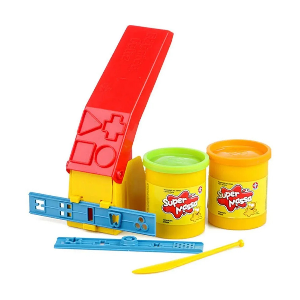 Fabrica Super Massa Com Molde de Formatos e Massinha de Modelar ...