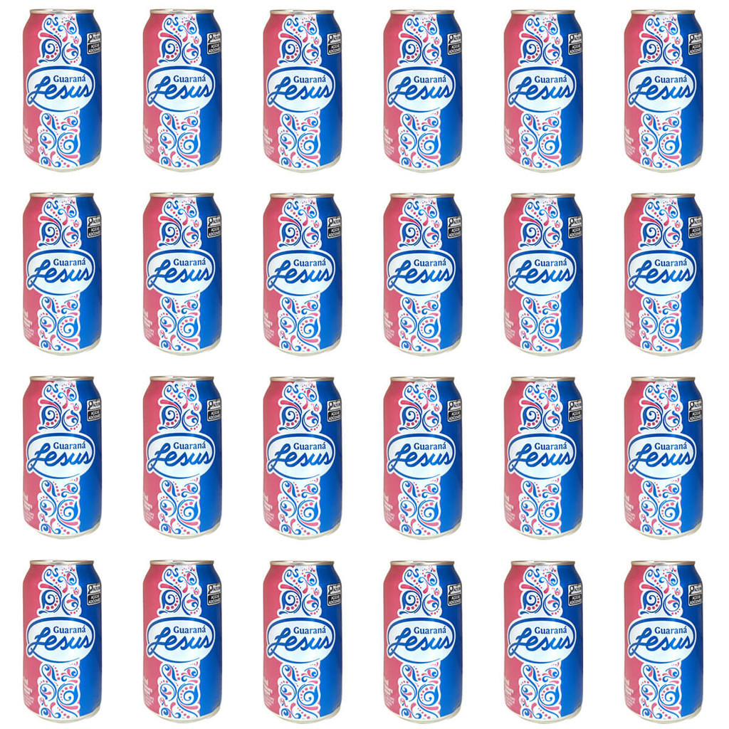 Kit 48 Latas Refrigerante Guaraná Jesus Sabor Maranhão 350ml | Shopee Brasil