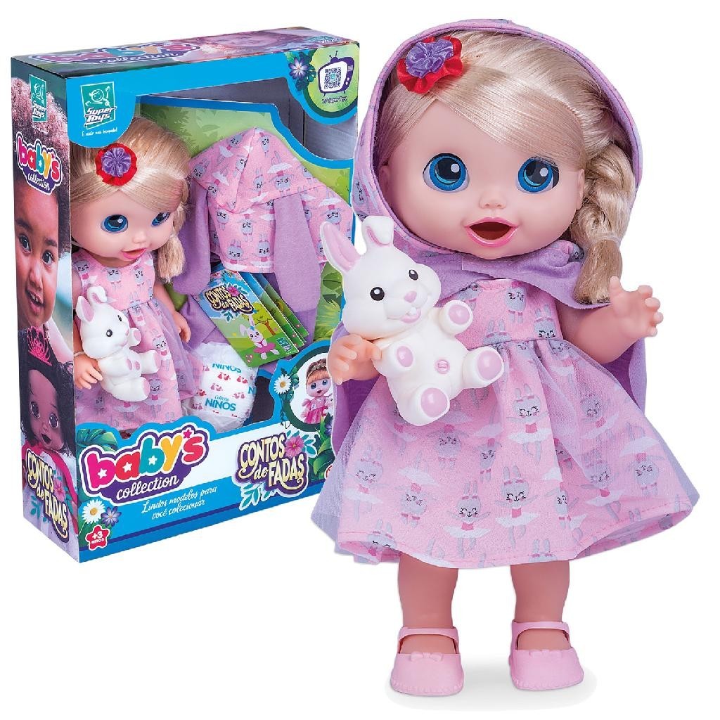 Boneca Conto de Fadas Baby Collection C/ Coelhinho Estimação - Super ...