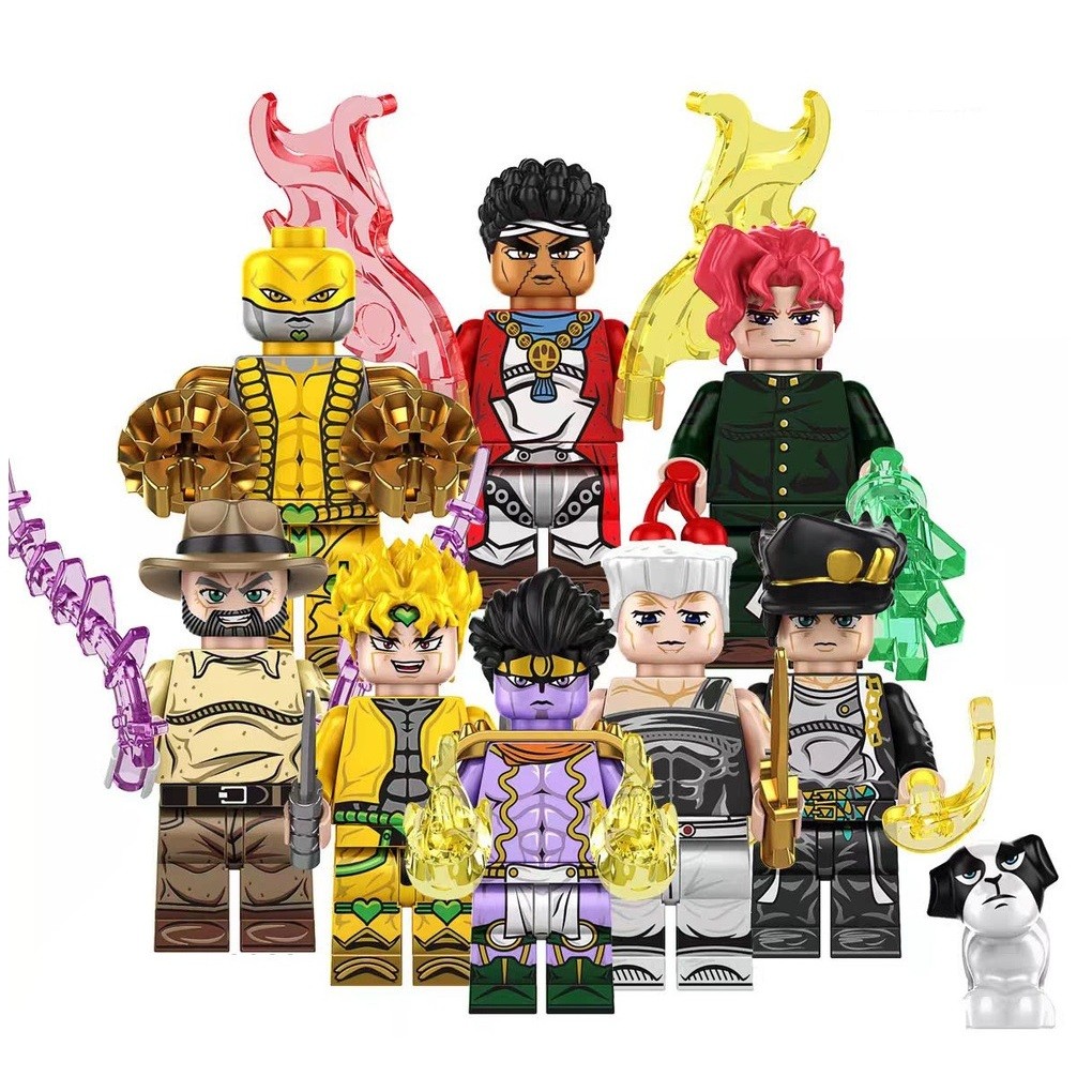 Jojo Bizare Adventure - Coleção Lego - Bloco de Montar - Figura de Ação ...