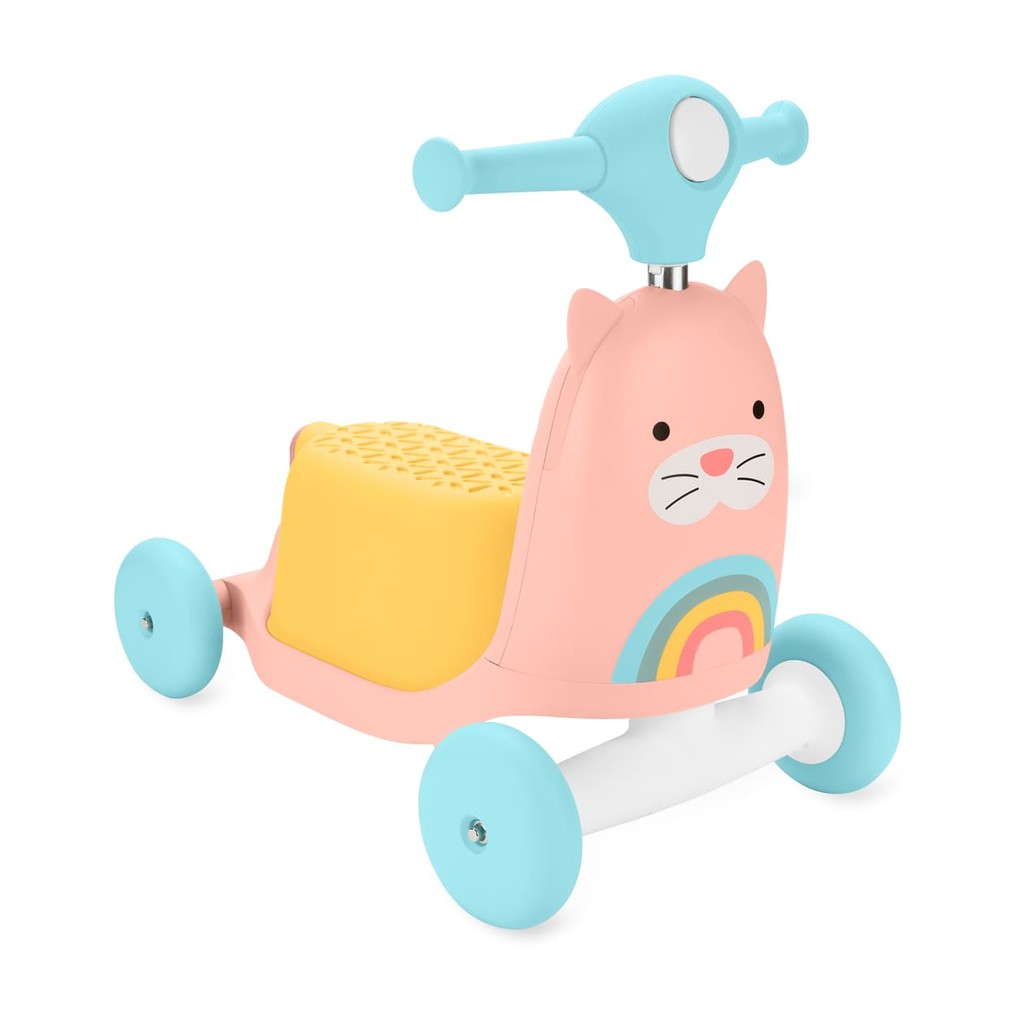 Triciclo Patinete Andador 3em1 Skip Hop Gatinha Ride OnToy | Shopee Brasil
