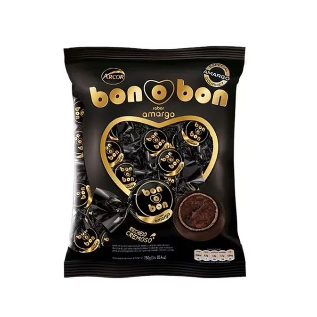 Bombom Arcor Bon o Bon Amargo - Pacote 750G | Shopee Brasil