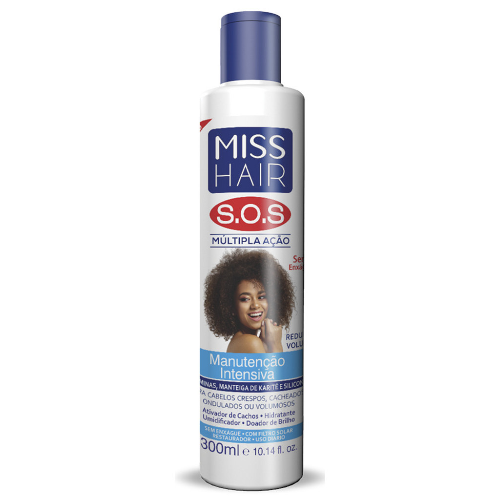 MANUTENCAO INTENSIVA - MISS HAIR - SOS COND 300ML | Shopee Brasil