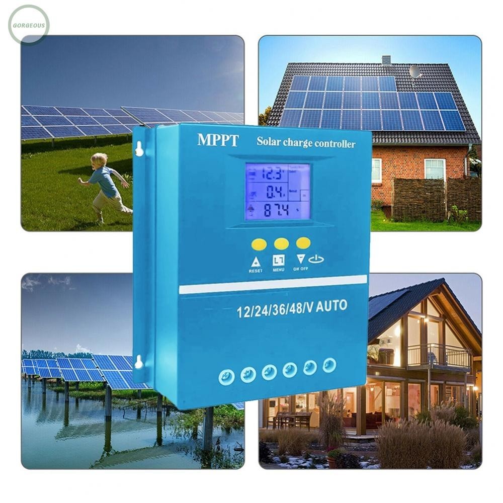 60A/80A/100A 12V-48V MPPT Controlador De Carga Solar Carregador PV | Shopee Brasil