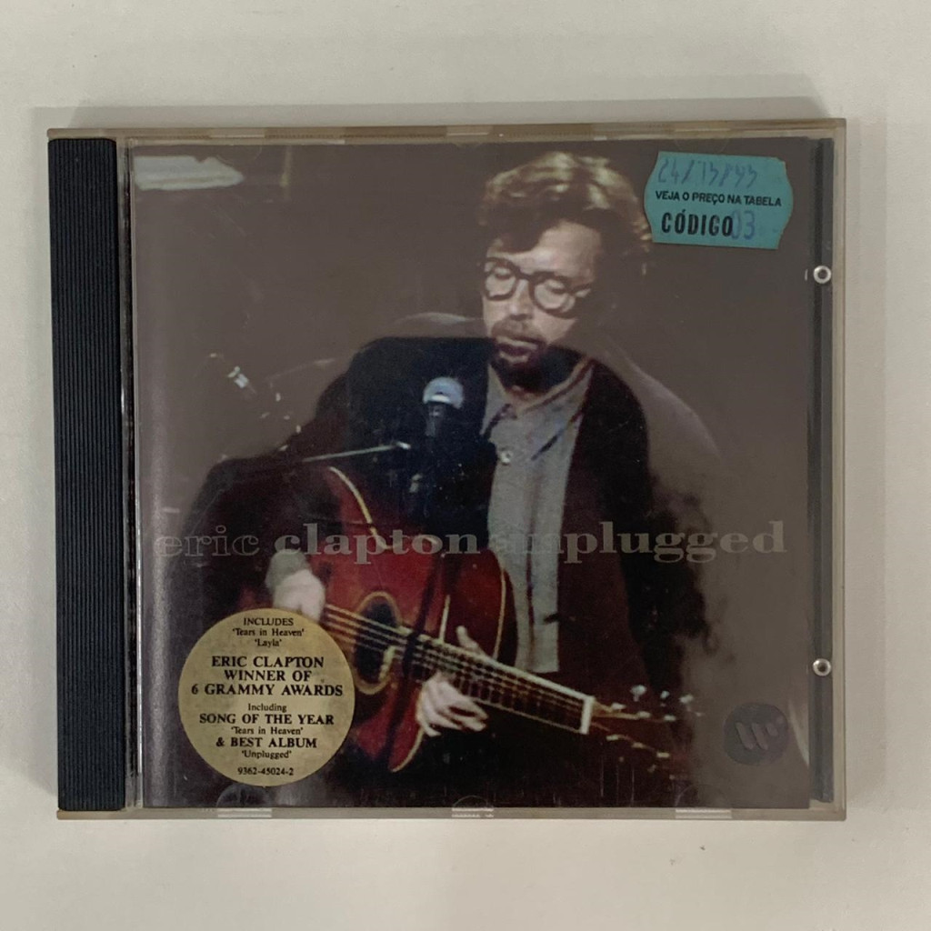 CD Eric Clapton Unplugged Ed. Br 1992 interprete Eric Clapton | Shopee ...