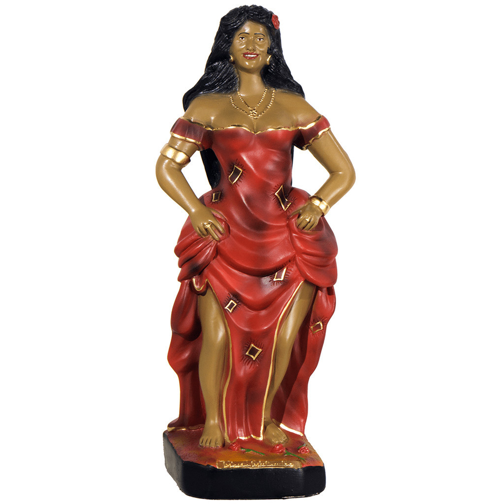 Imagem Pomba Gira Maria Mulambo 23cm Gesso Escultura Umbanda | Shopee ...