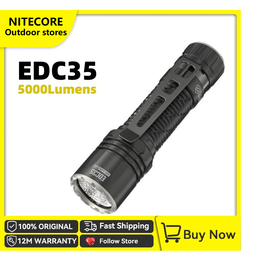 A Nova Lanterna LED NITECORE EDC35 USB-C Pode Carregar 5000 Lanternas ...