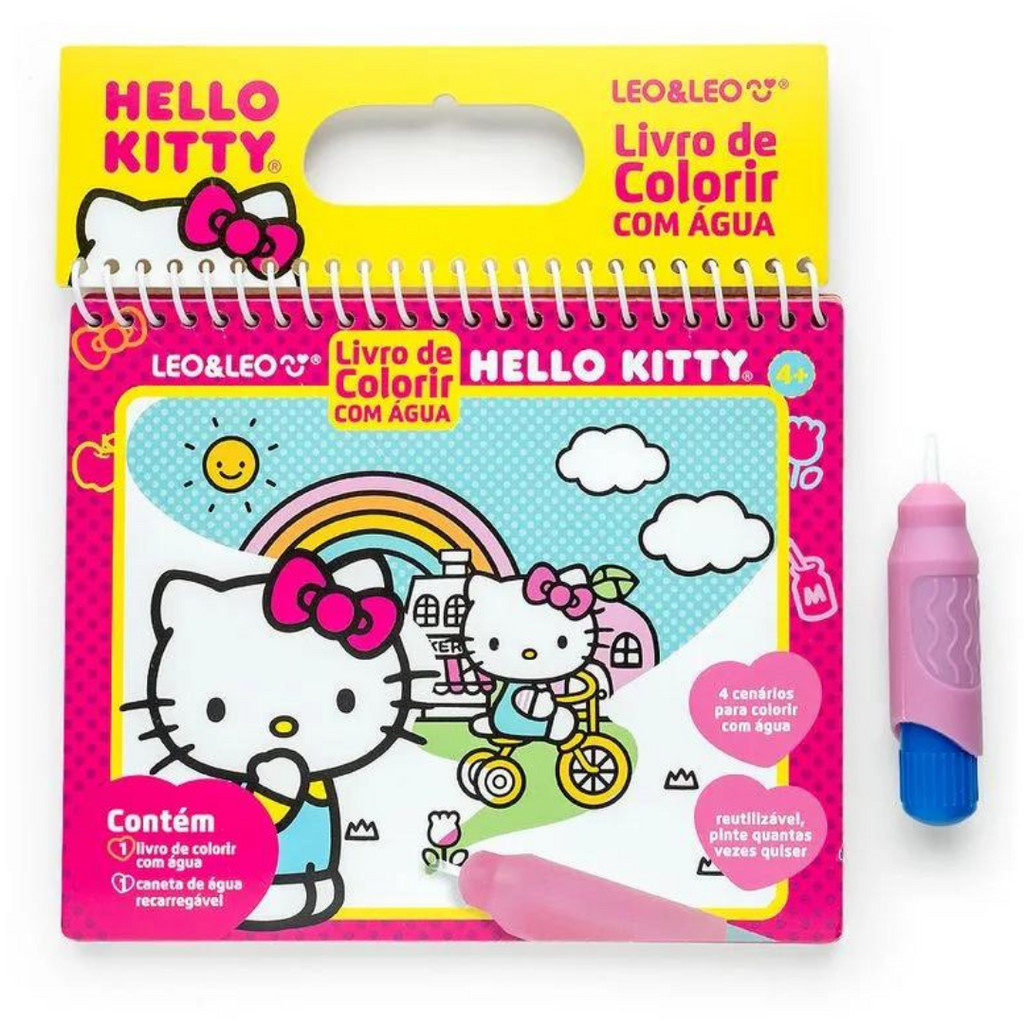 Livro AquaBook HELLO KITTY - LEO E LEO | Shopee Brasil
