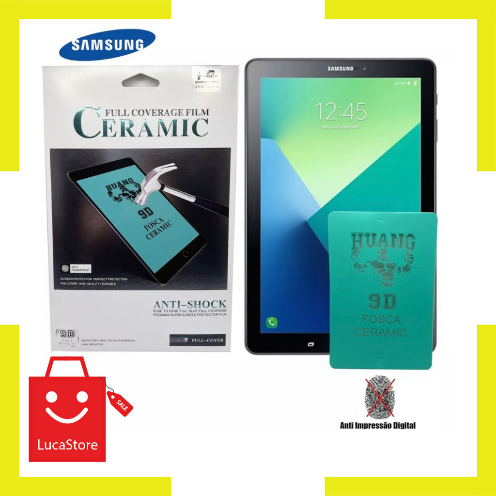 Pelicula Ceramica Fosca Para Tablet Samsung Galaxy Tab S6 Lite/S7/S8/S7Plus/S8Plus/S7Fe/S8Ultra ...