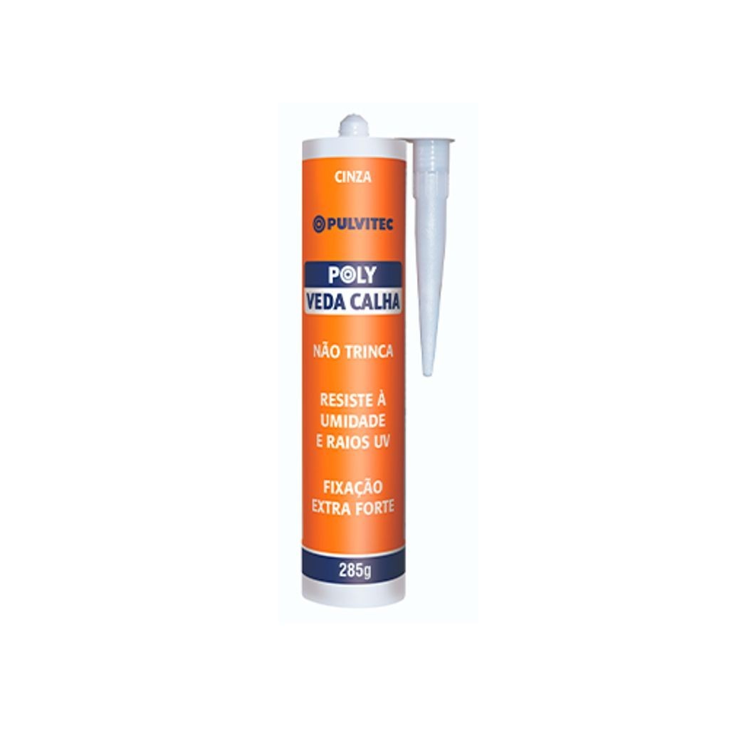 Adesivo Poly Veda Calha Cinza 285g - PULVITEC | Shopee Brasil