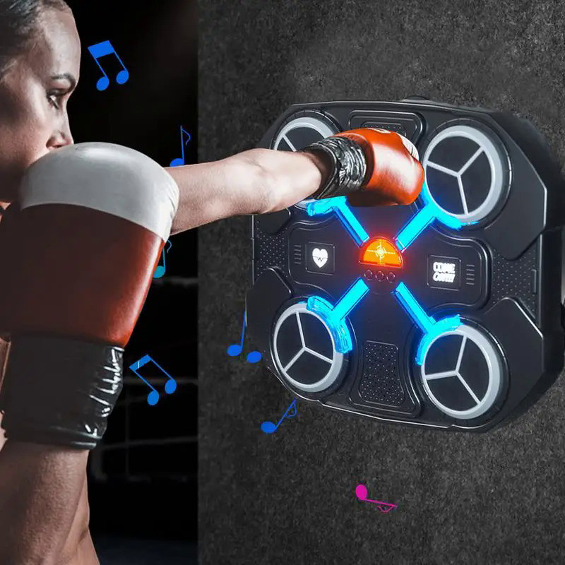 Boxe Digital Recarregável Alvo Máquina De Música Com Punções De Luz LED ...