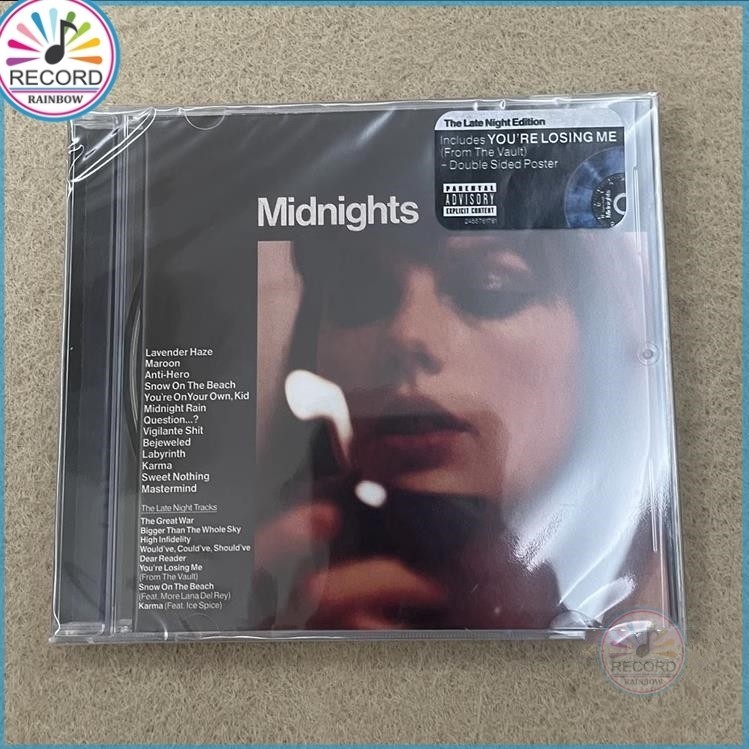 Original Taylor Swift Midnights The Late Night Edition CD Álbum ...