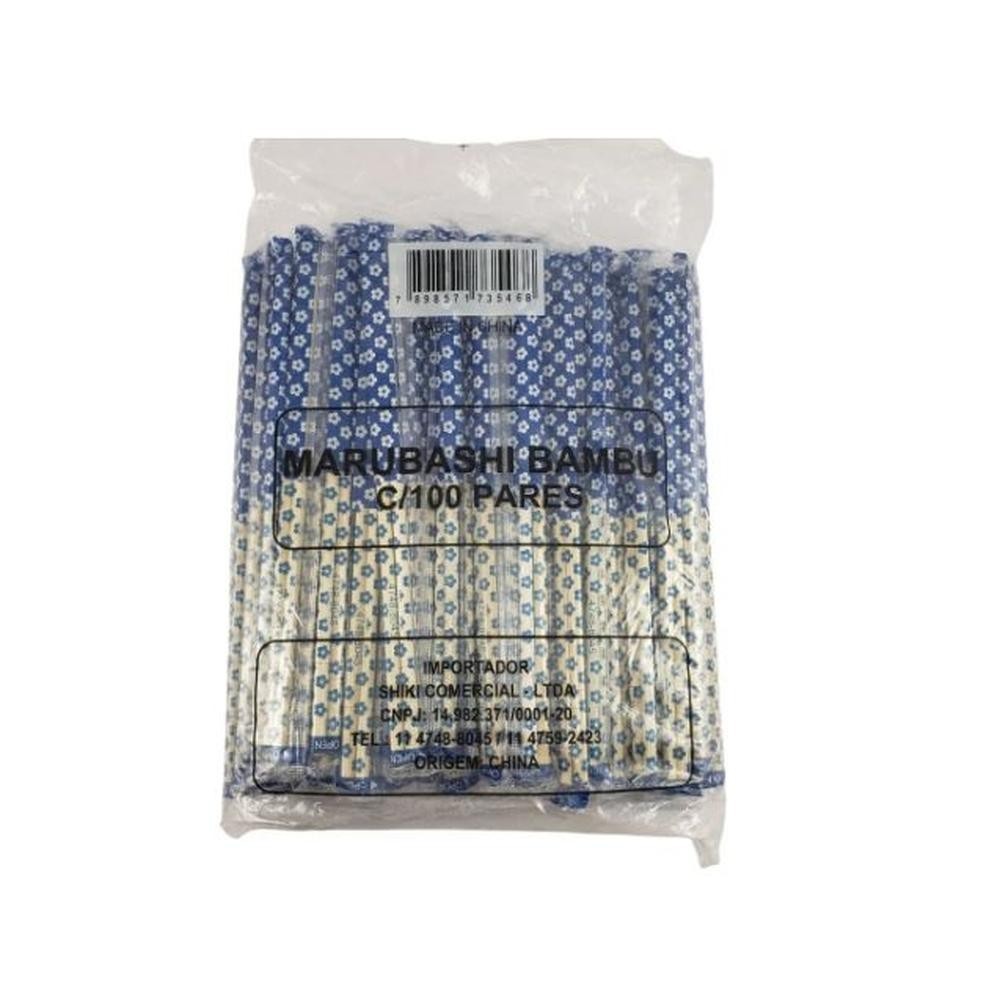 Hashi Waribashi de Bambu Redondo 100 Pares Ganesh | Shopee Brasil