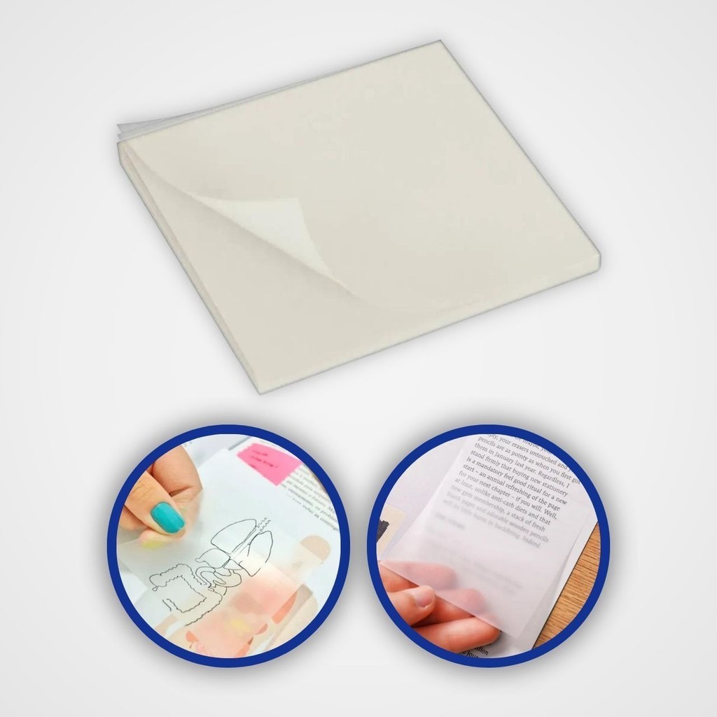 Bloco de Notas Post It Transparente 50 Folhas | Shopee Brasil