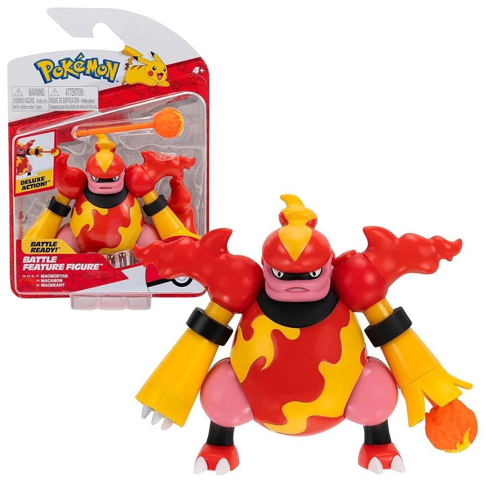 Figura de Ação Pokemon Deluxe Magmortar Articulado | Shopee Brasil