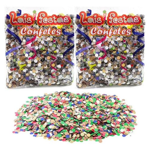 Kit Confete Carnaval Festa Colorido Baile Fantasia Brincadeiras Folia ...