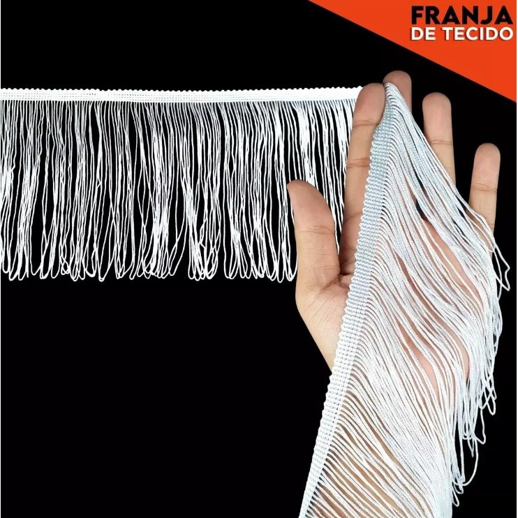 Franja de Tecido Acetinado - 15cm - Grade de Cores - Rolo C/10 Mts COR ...