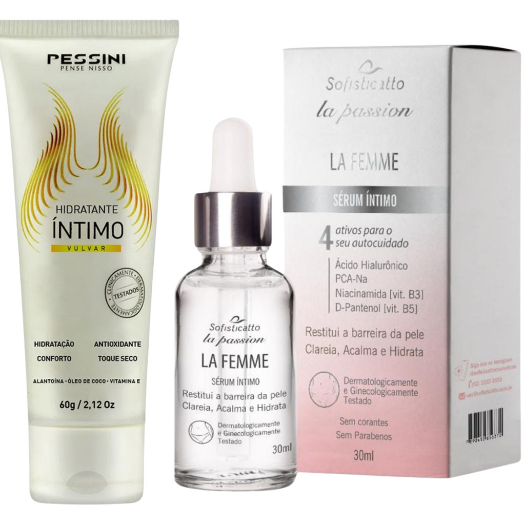 Sérum intimo Skintimate e hidratante vulvar intimo Pessini | Shopee Brasil