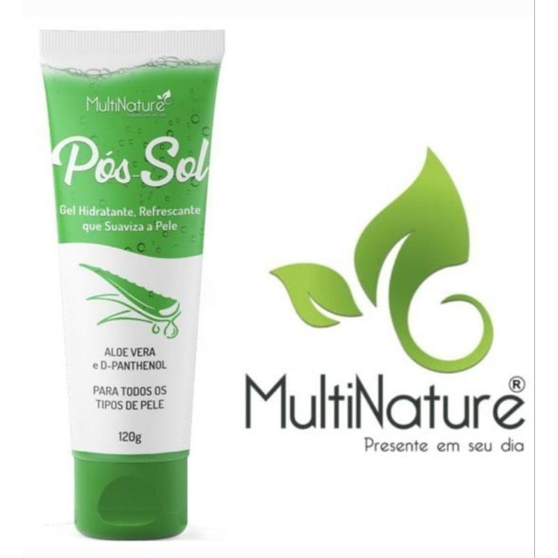 Gel Hidratante Refrescante Pós SOL Aloe Vera D Panthenol Para Todos os ...