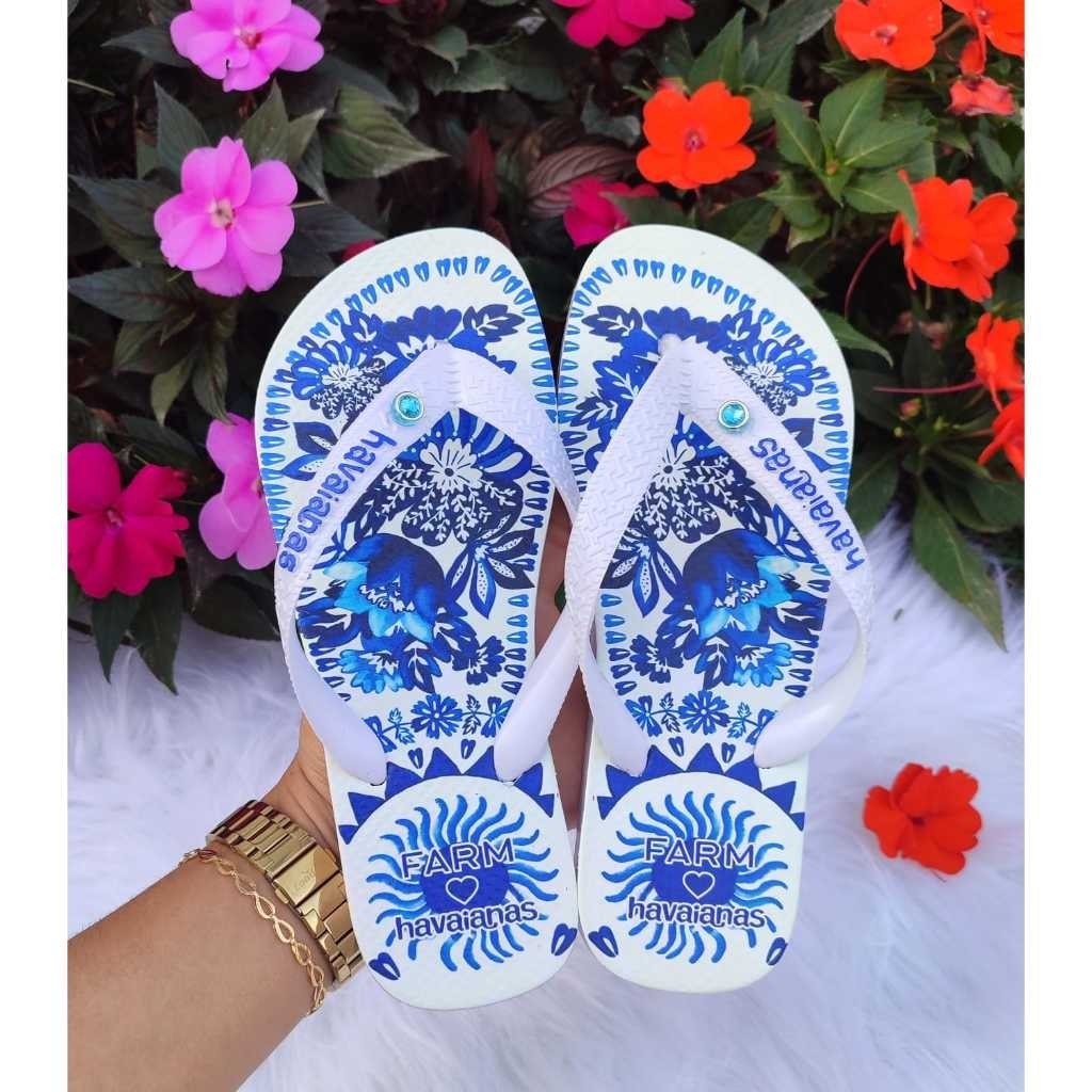 Chinelo havaianas,farm,feminino,confortável,macio,lançamento | Shopee ...