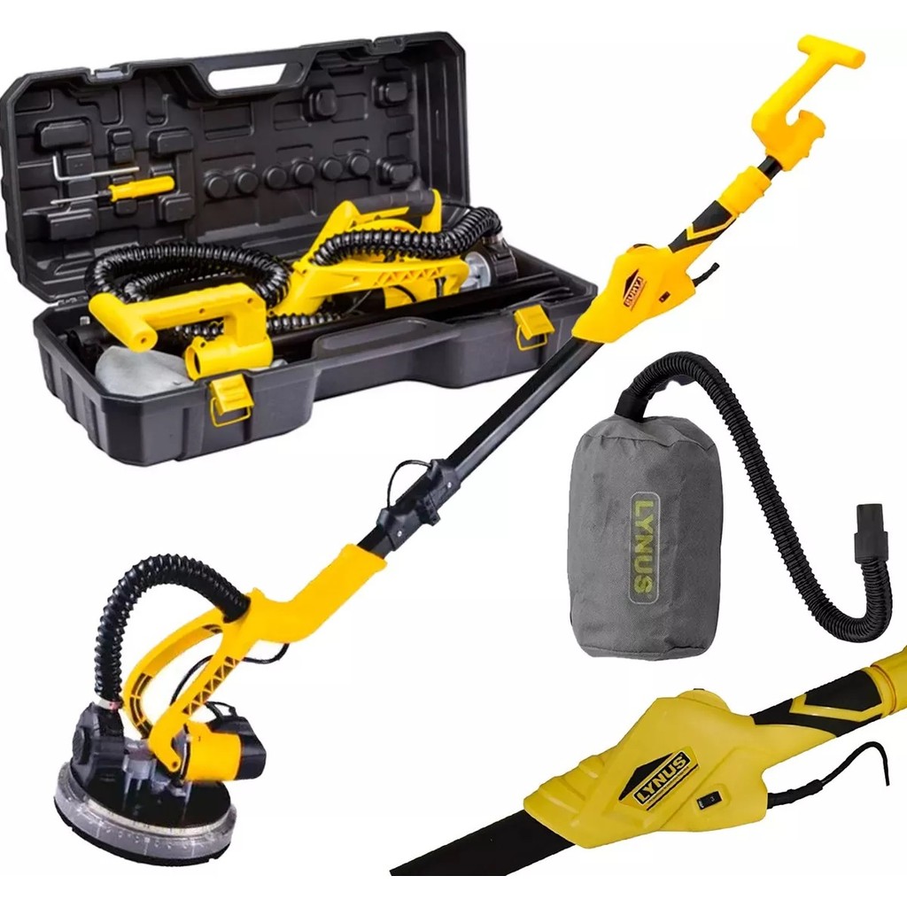 Lixadeira Parede E Teto Orbital Lynus Lpla-750 750w 220v Cor Amarelo ...