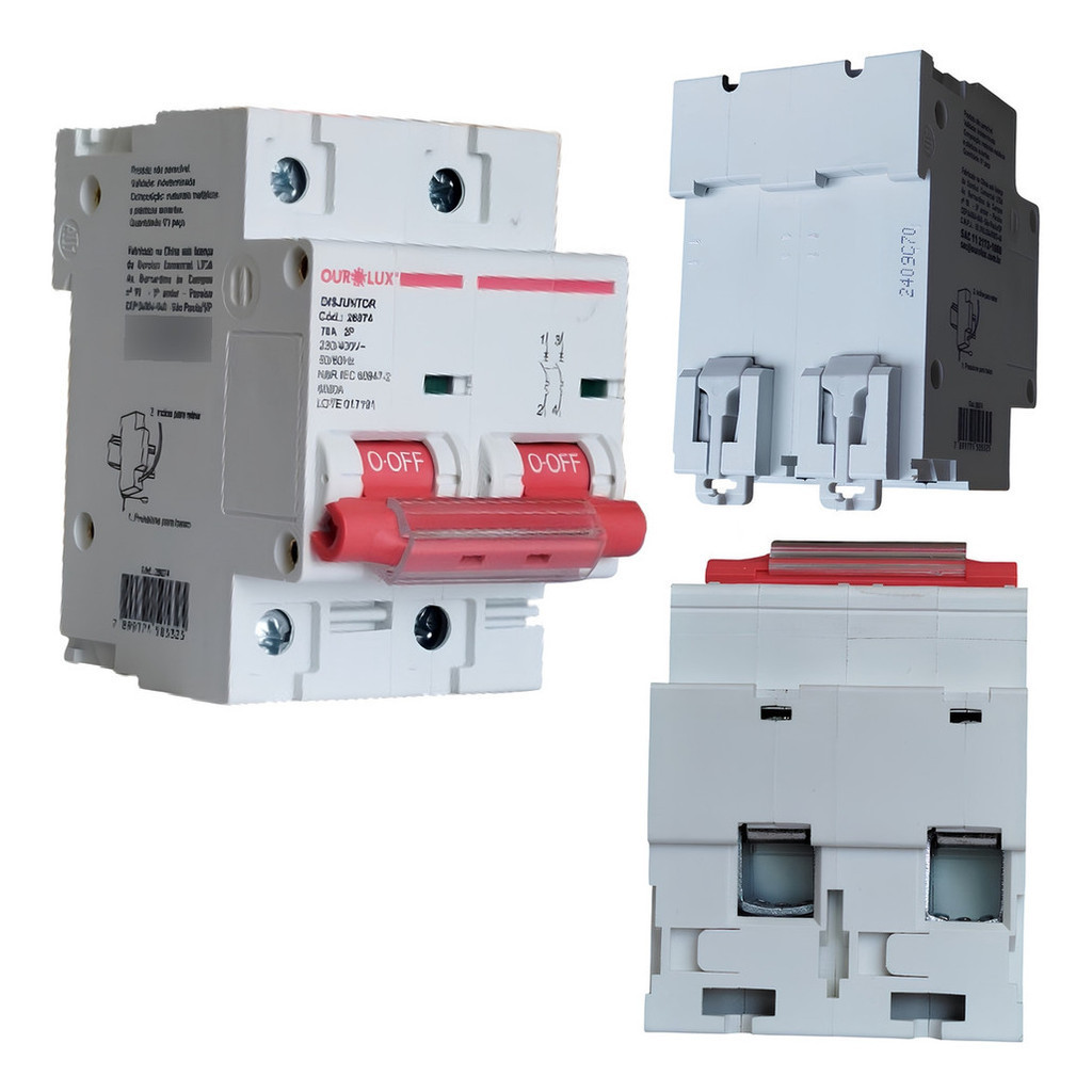 Disjuntor Bipolar 70a 2 Polos 70 Amperes Din Curva C 2p 70a | Shopee Brasil