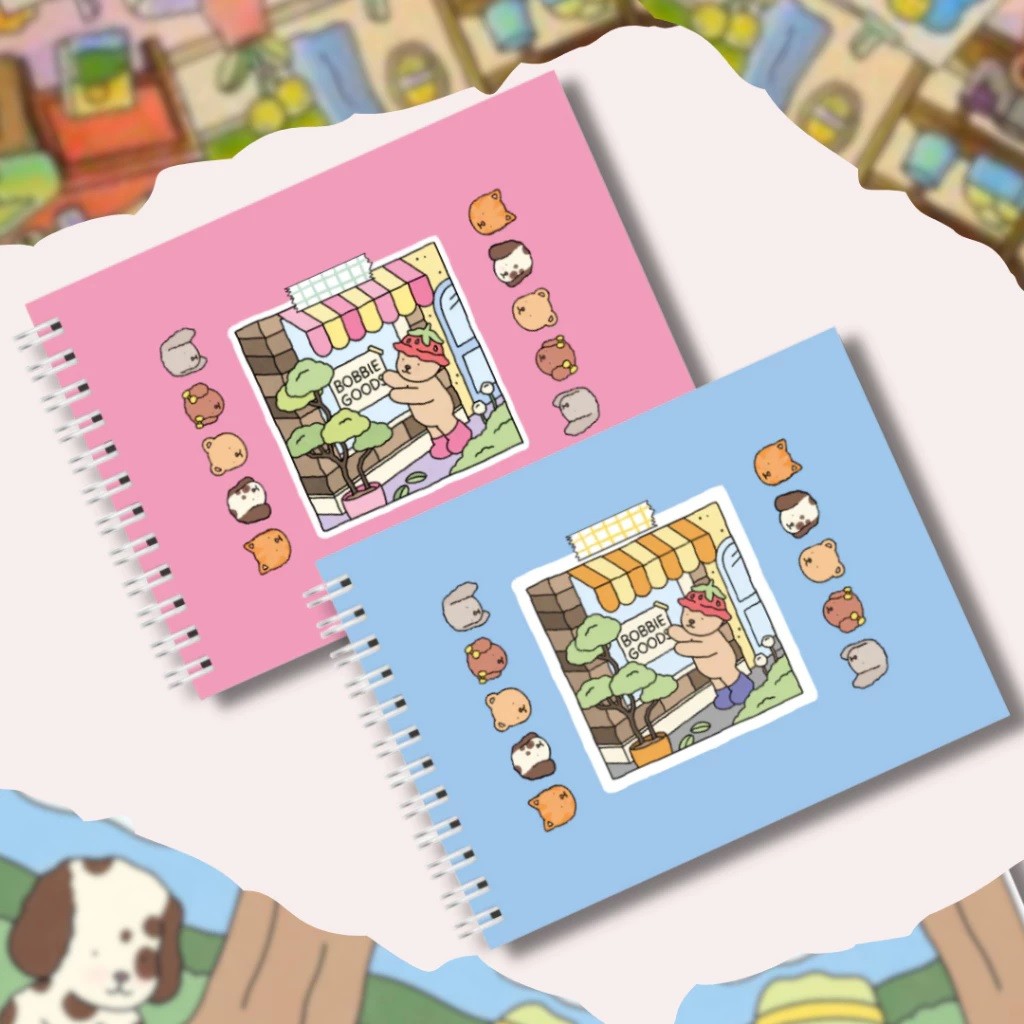 Kit Livro de Colorir Rosa + Azul Bobbie Goods 50 Folhas 180Gramatura ...