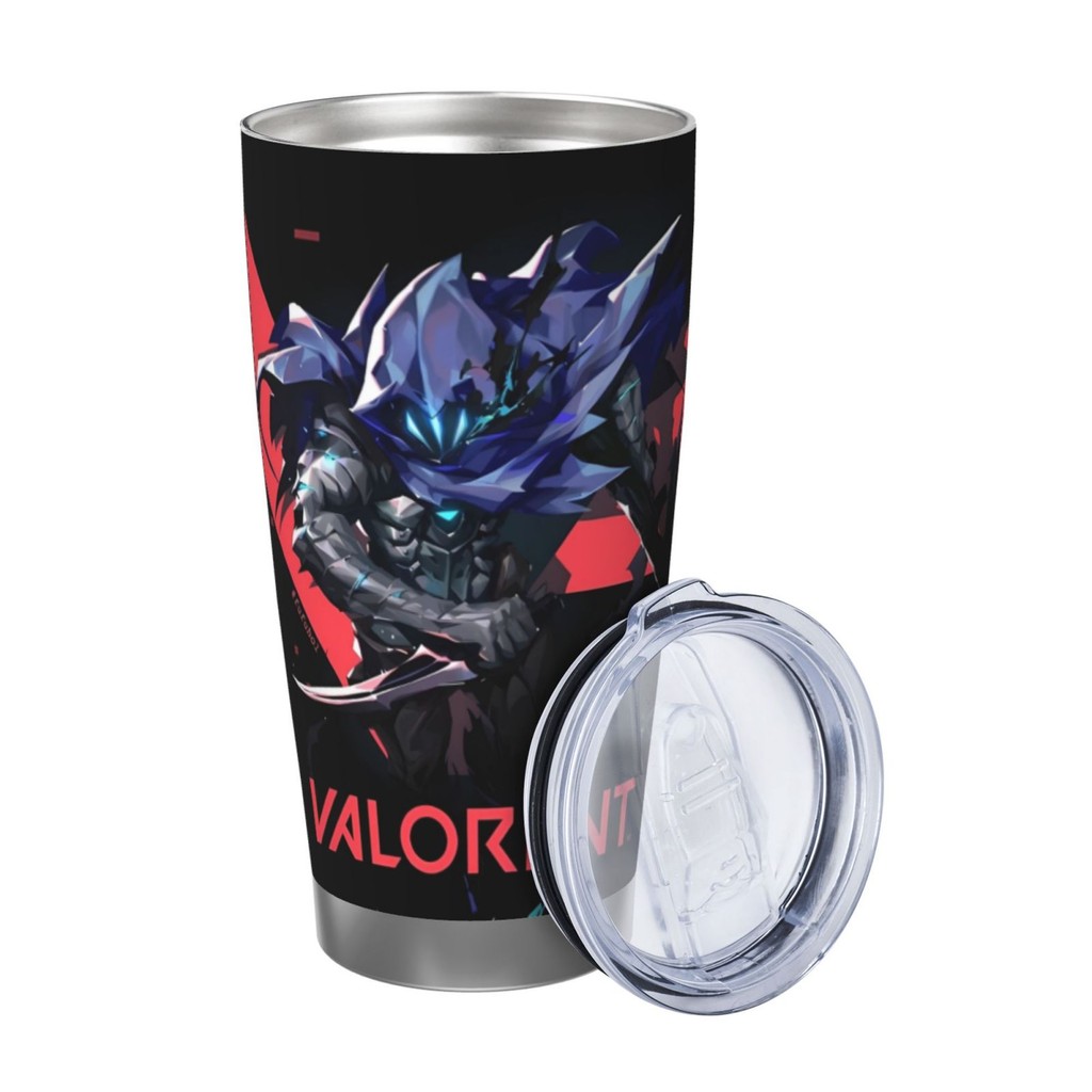Valorant Tumbler Com Canudos 590mL De Aço Inoxidável Dupla Camada ...