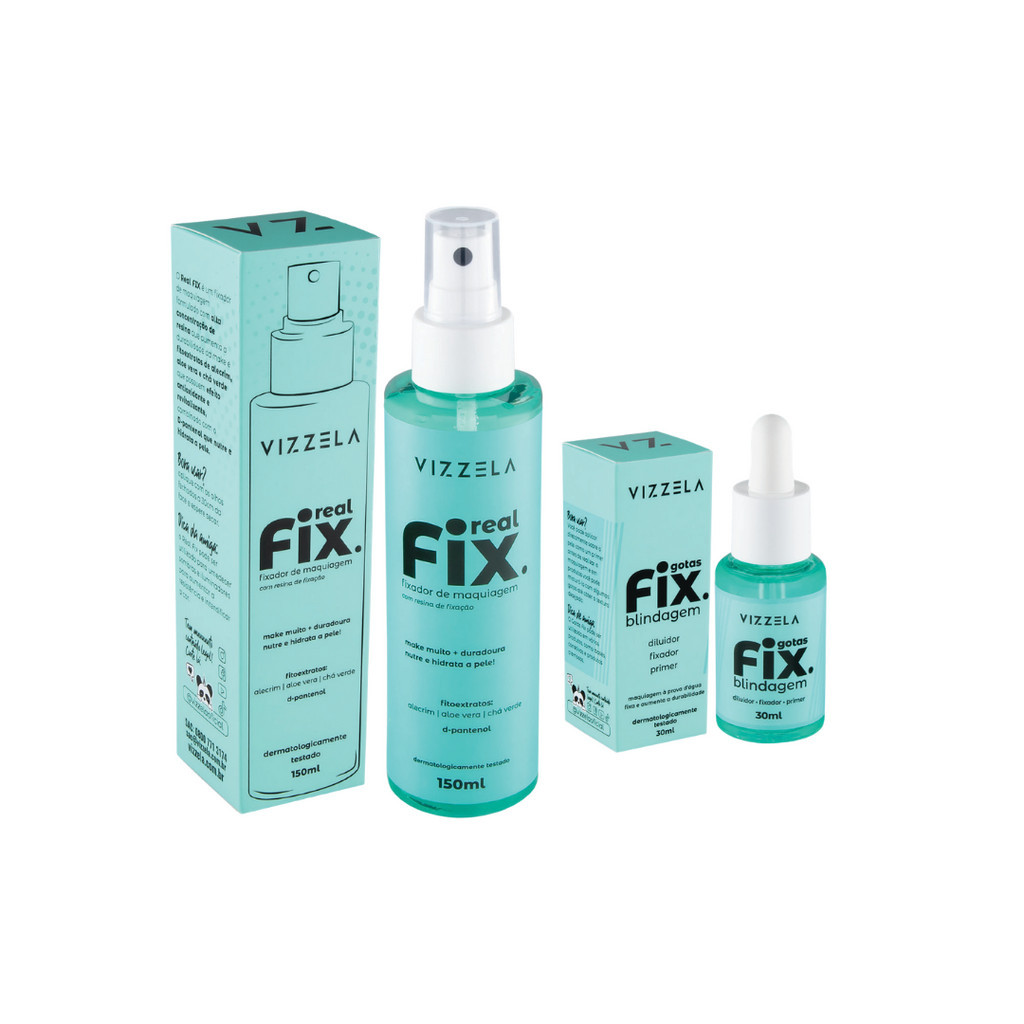 Kit Real Fix + Gotas Fix - Vizzela | Shopee Brasil