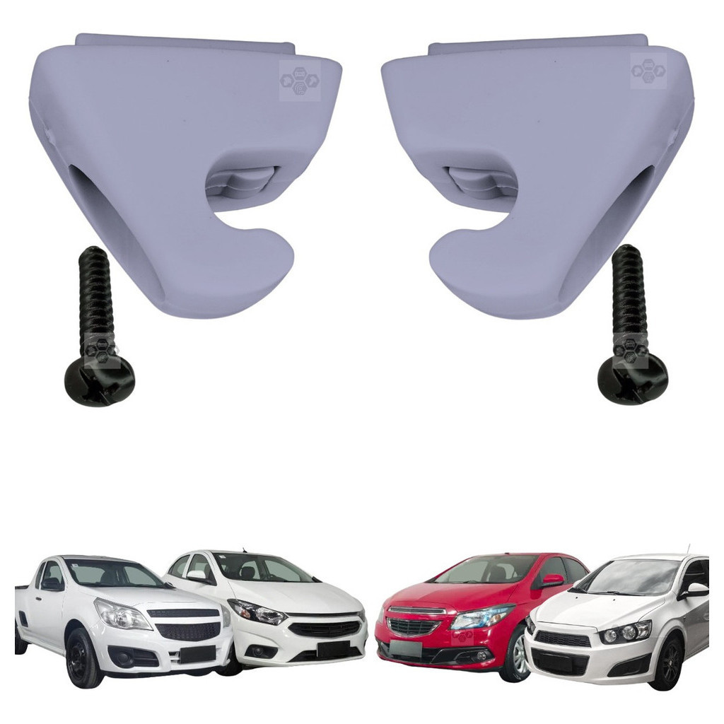 Kit 02 Grampo Presilha Suporte Quebra Sol Agile Cobalt Cruze | Shopee Brasil
