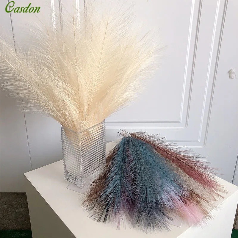 Simulação Bouquet Reed Fur Reed Fur Panpas Grama Sala de Estar Planta ...
