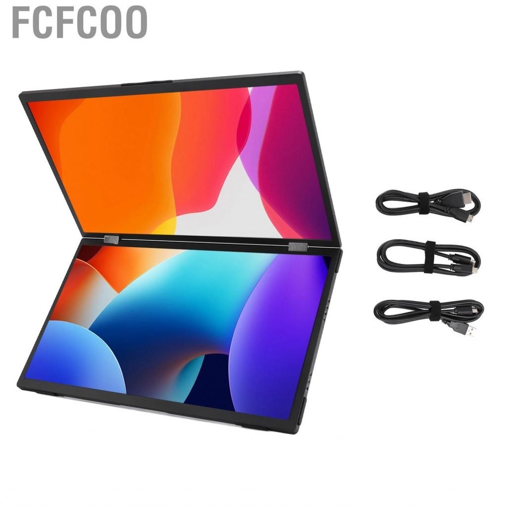 Fcfcoo 15.6 Inch Dual Screen Portable Display 60Hz Refresh Rate ...