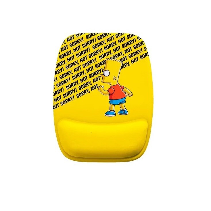 Mouse Pad Ergonomico Retangular Bart Simpsons Sorry Not LC | Shopee Brasil