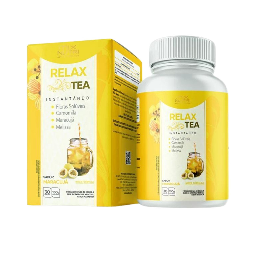 Chá Relax Tea Instantâneo Sabor Maracujá 150g - Mix Nutri - 2647 ...