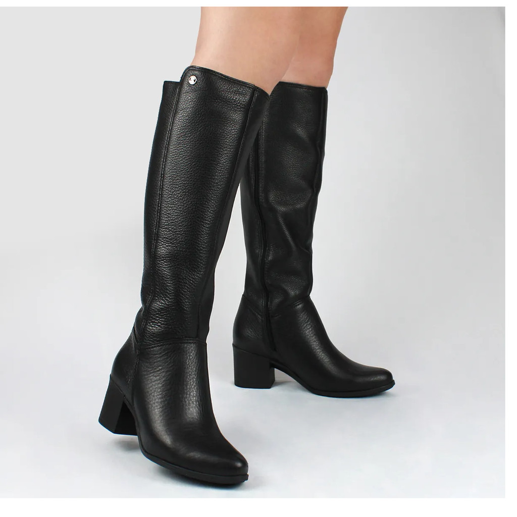 Bota Cano Longo Bottero Couro Legitimo Ziper Ultraconforto 346903 ...