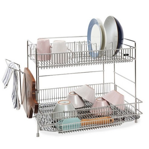 INEX MUSE Rack De Secagem Integrado De Prato 2 Tier XL | Shopee Brasil